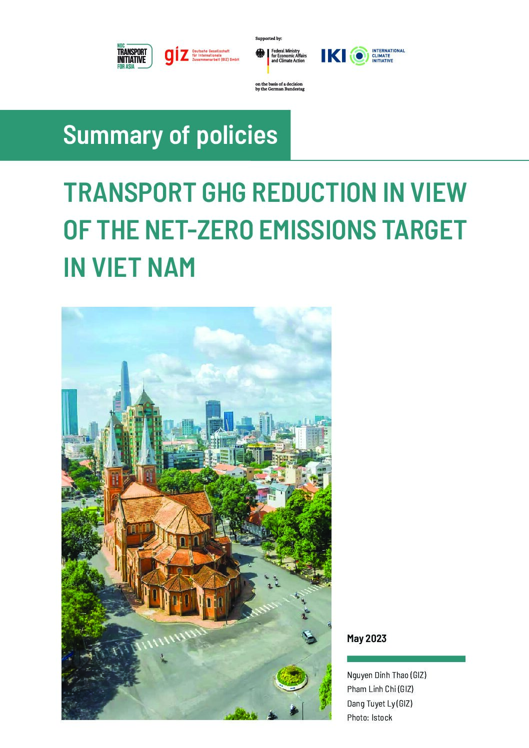 Summary of Policies: Transport GHG Reduction in View of the Net-Zero ...